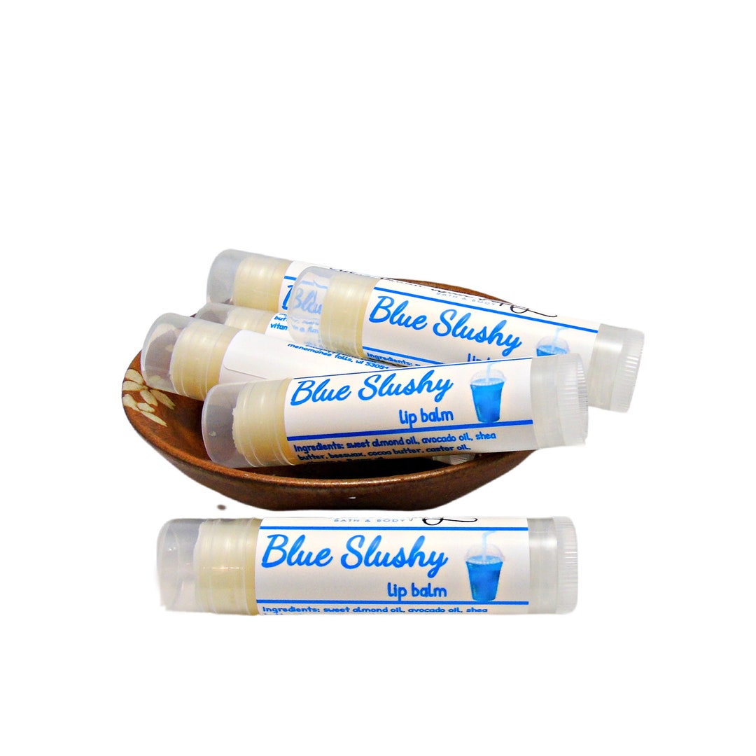 Blue Slushie Lip Balm, Blue Raspberry Chapstick - Etsy