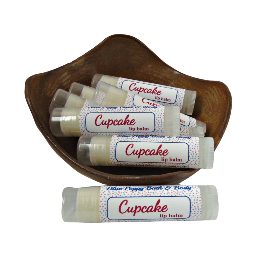 Cupcake Lip Balm Sweet Vanilla Flavor Birthday Party Favors - Etsy