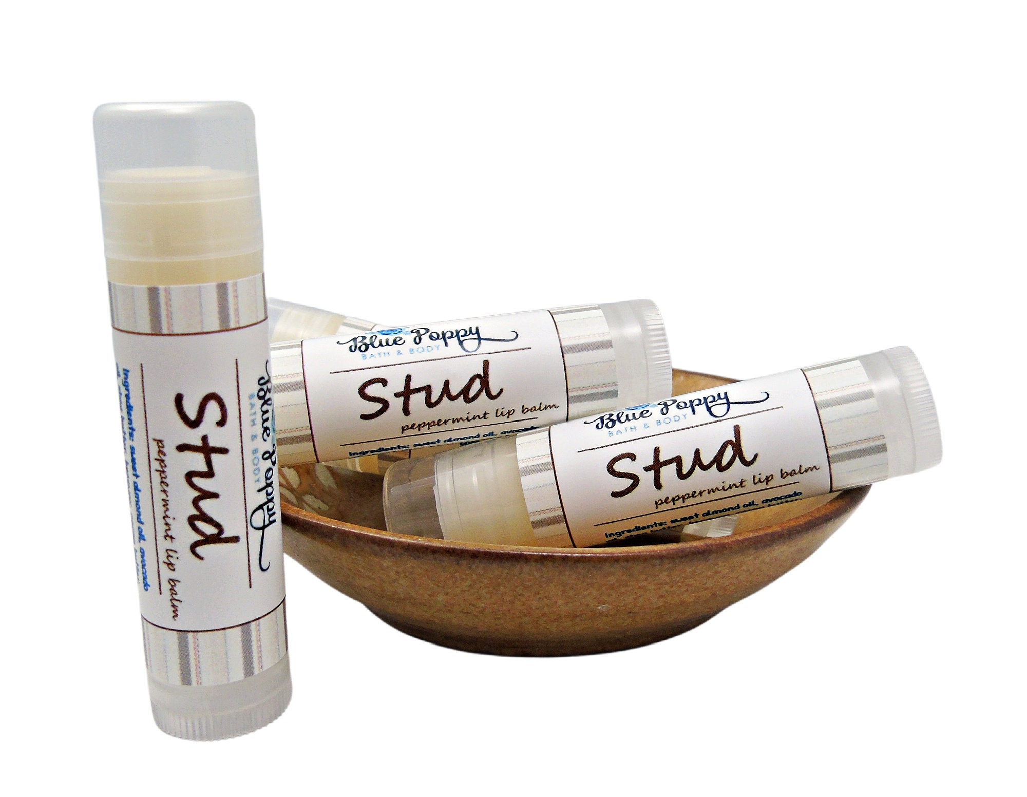 Stud Lip Balm Peppermint Chapstick Boyfriend Gift Fathers - Etsy