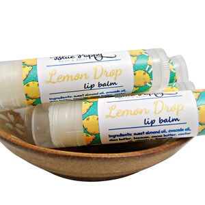 Lemon Lip Balm Label - Etsy