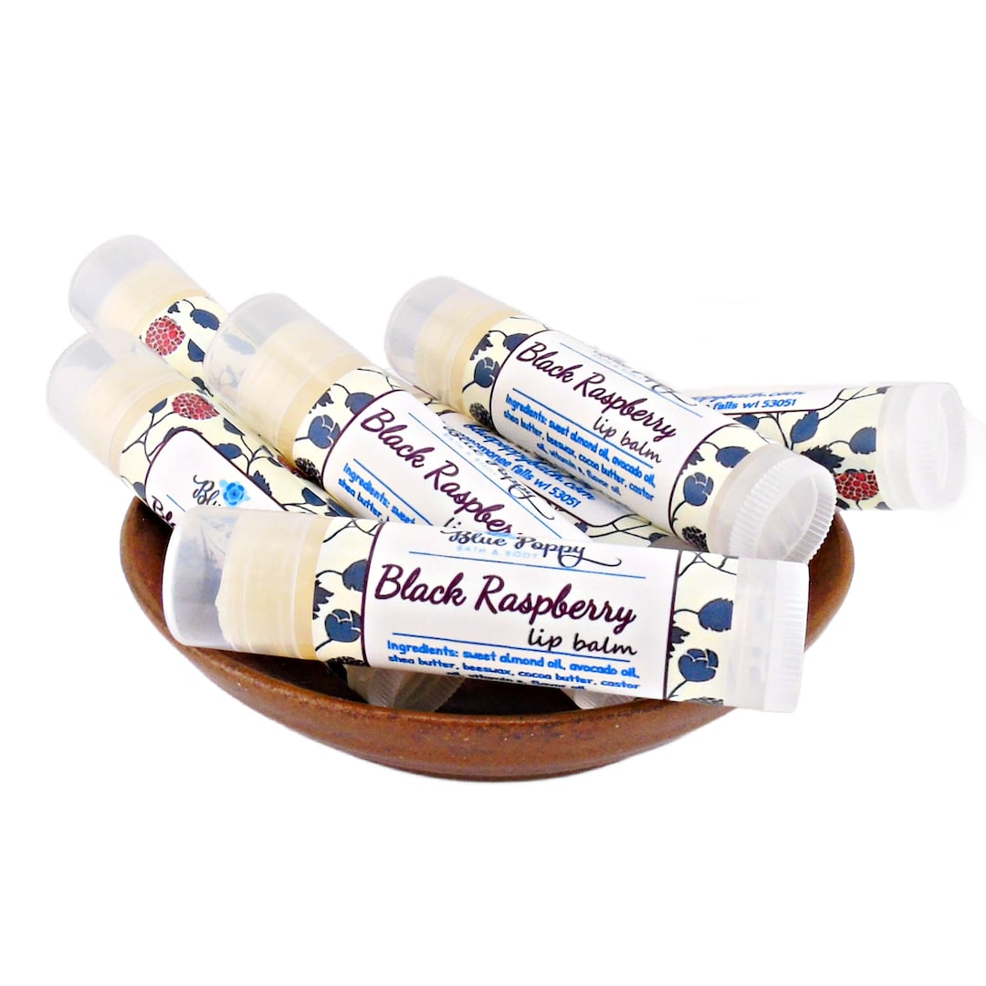 Black Raspberry Lip Balm Chapstick - Etsy