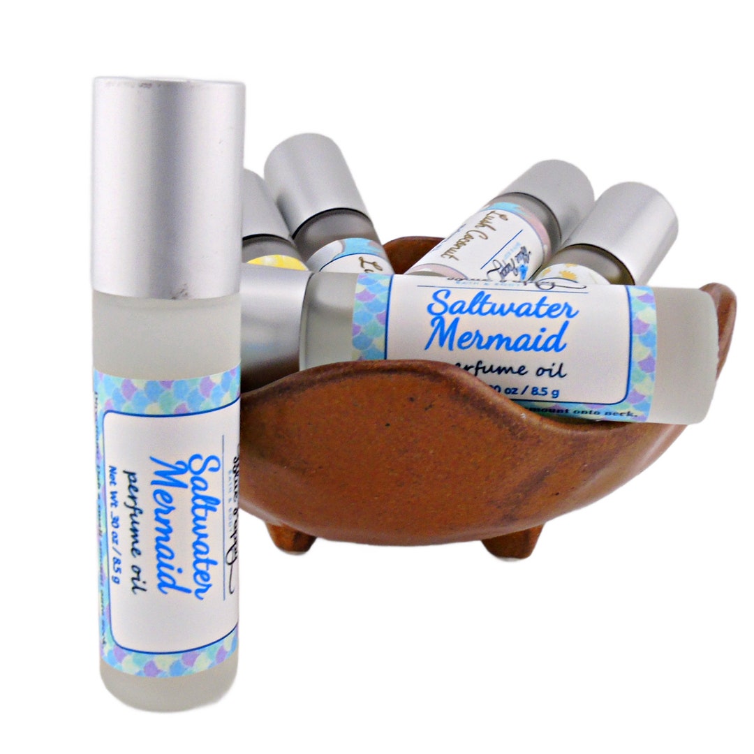 Saltwater Mermaid Perfume, Water Ocean Scented Roll on Fragrance - Etsy