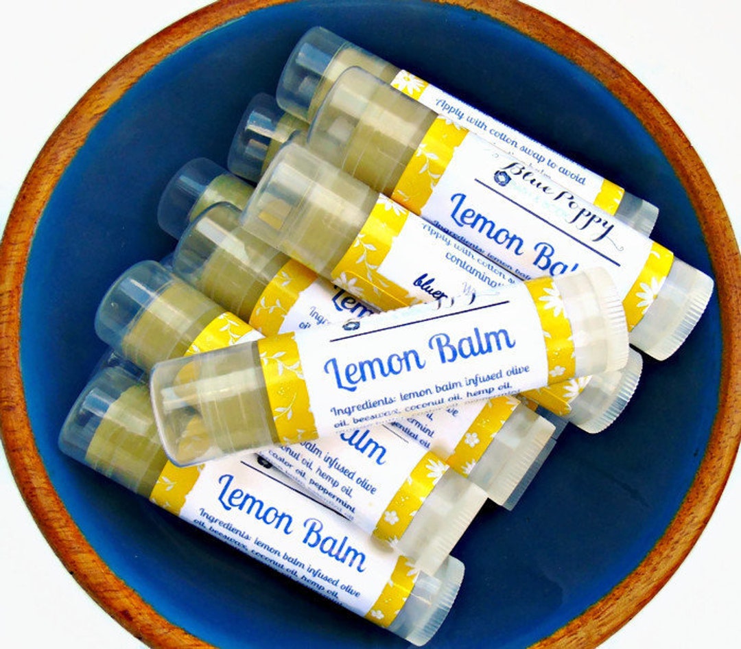 Lemon Balm Lip Tube, Lemon Balm Herb Infused With Olive Oil, Herbal ...