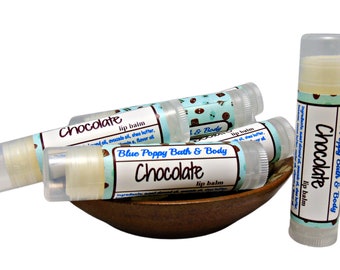 Chocolate Lip Balm - Etsy