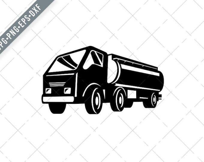 Tank Truck Vehicle Transport Tanker Oil Gas Petroleum Fuel Delivery ...