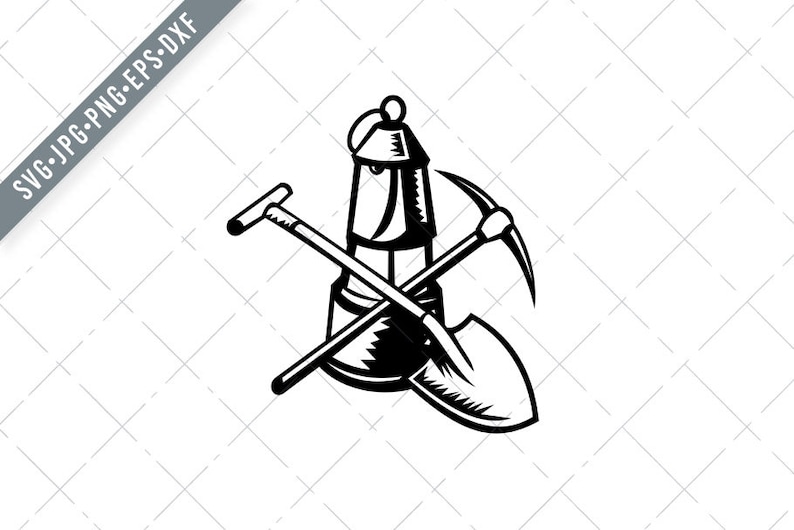 Vintage Coal Miner's Lamp or Davy Lamp With Crossed Shovel and Pickax ...