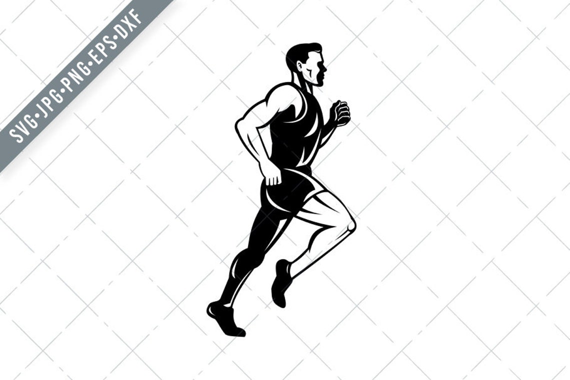 Marathon Runner Running Side Svg-marathon Runner Svg-marathon | Etsy