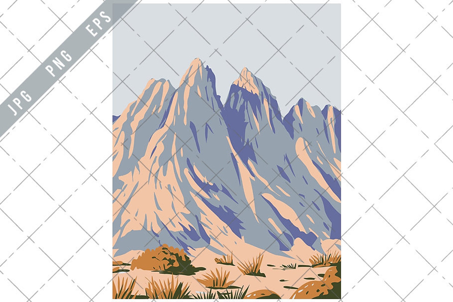 Organ Mountains-Desert Peaks National Monument New Mexico WPA | Etsy