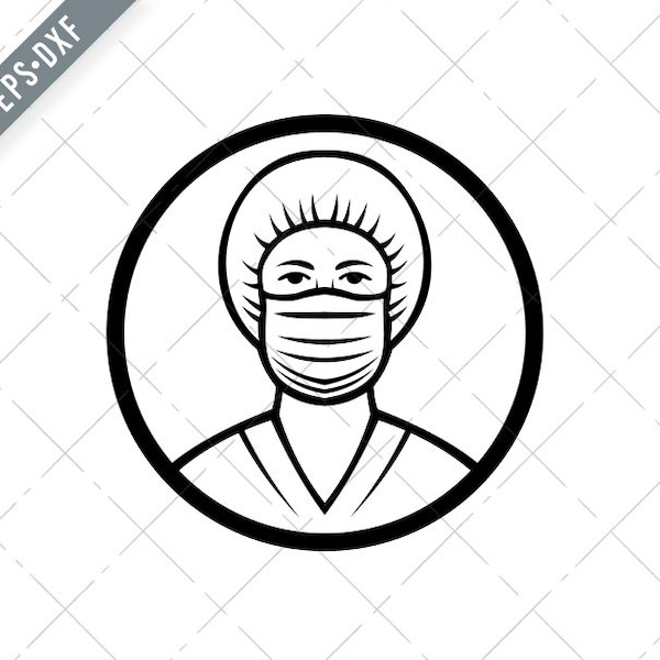 Nurse Mask Clipart - Etsy