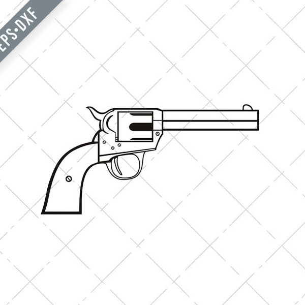 Colt Single Action Svg - Etsy