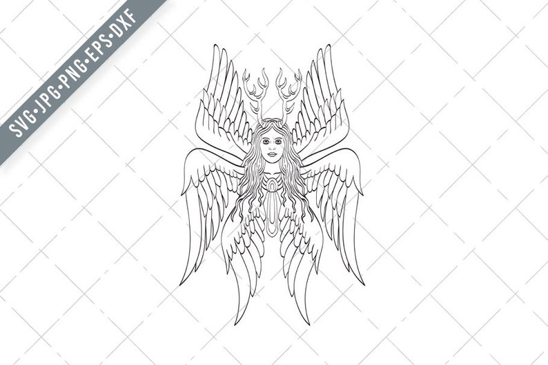 Seraph or Seraphim a Six-winged Fiery Angel With Six Wings and Deer ...