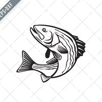 Bass Fishing Svg, Fishing Svg, Bass Fish Svg, Bass Clipart, Bass Vector ...