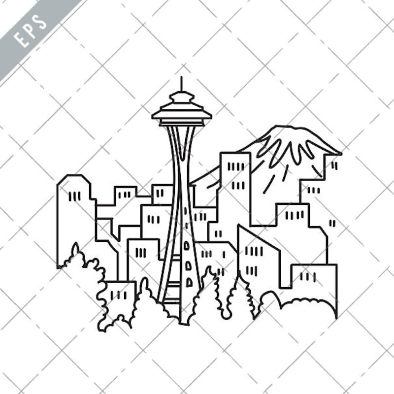 Seattle Svg - Etsy