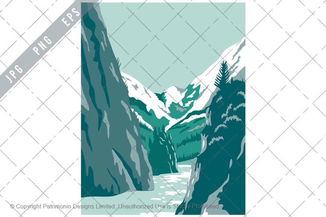Kenai Fjords National Park in Kenai Peninsula Alaska United States WPA ...