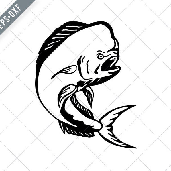 Mahi Mahi Dxf - Etsy