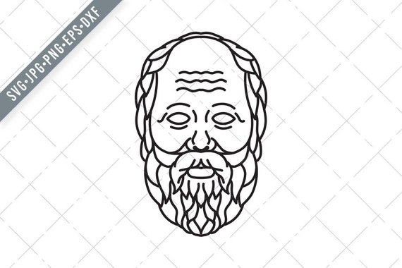 Socrates Drawing Black And White