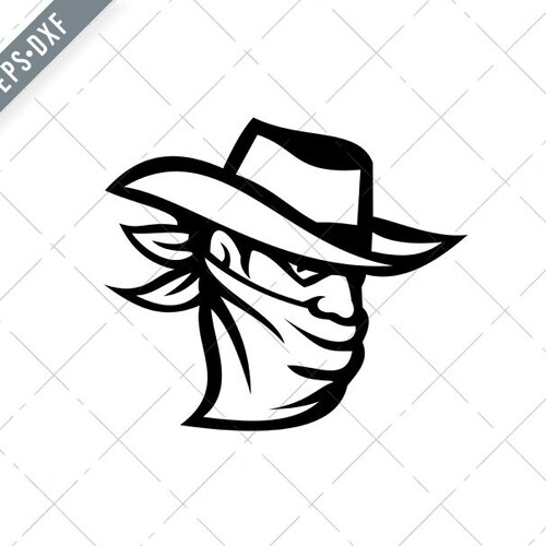 Bandit Wearing Mask SVG bandit Svg-outlaw Cut File-bandit - Etsy