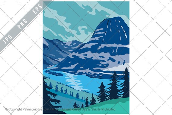 Glacier National Park Clipart