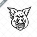 Aggressive Copperhead Snake Baring Fangs Mascot Black and White Svg ...