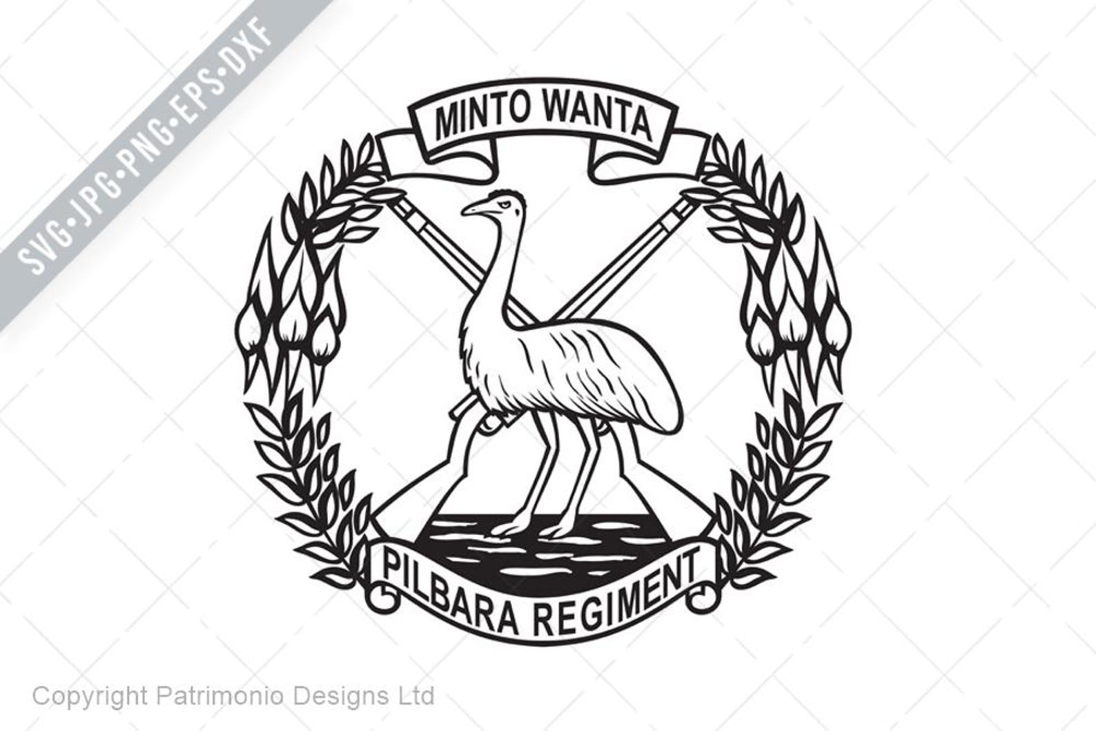 Pilbara Regiment of the Australian Army Reserve Insignia Military Badge ...