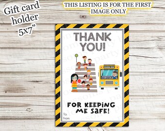 Crossing Guard Thank You Card - Etsy