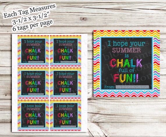 INSTANT DOWNLOAD Chalk Summer I Hope Your Summer Is Chalk | Etsy