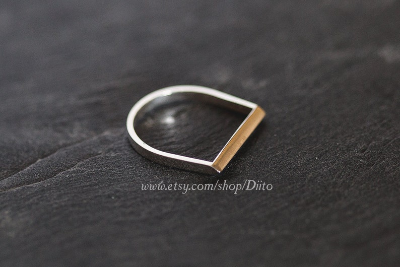Size 6 Sterling Silver Handmade Jewelry Razor Ring - Etsy