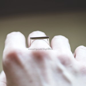 Size 6, Sterling Silver, Handmade Jewelry, Razor Ring, Statement Ring ...