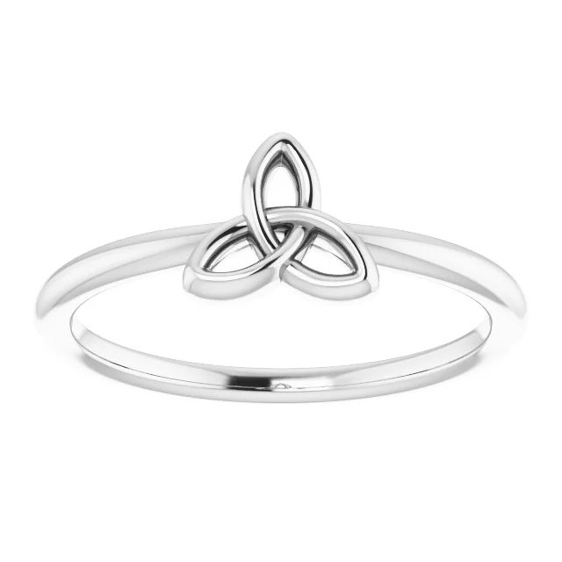 Trinity Knot Ring - 14kt Solid Gold or Sterling Silver - Etsy