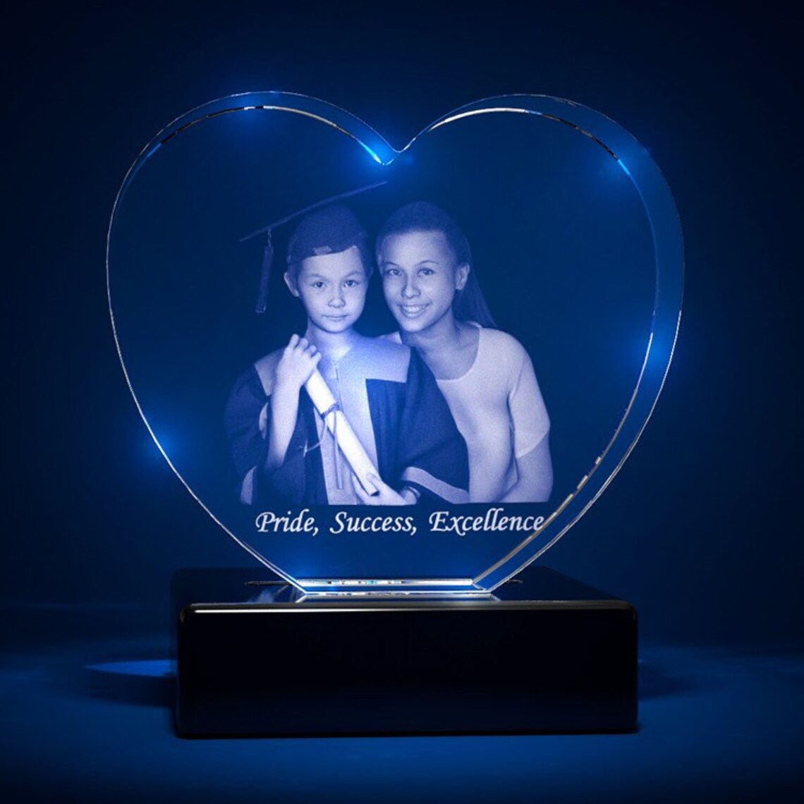 3d Laser Etched Crystal. Graduation Crystal | Etsy