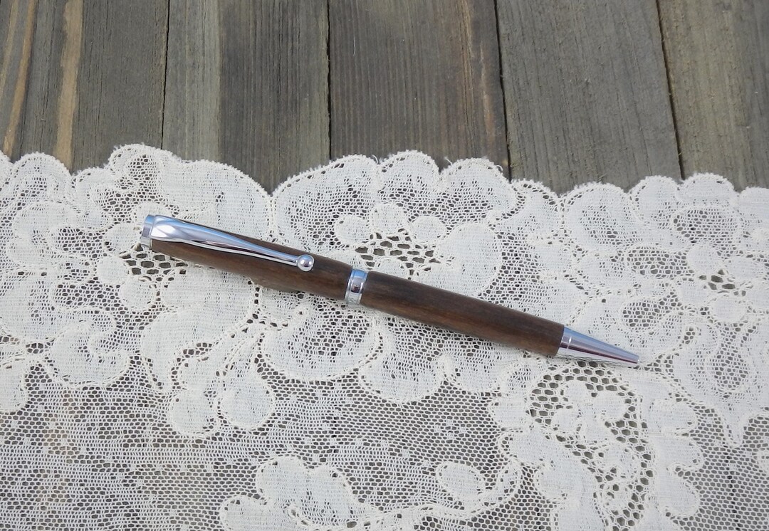 Slim Style Bocote Wood Twist Pen - Etsy
