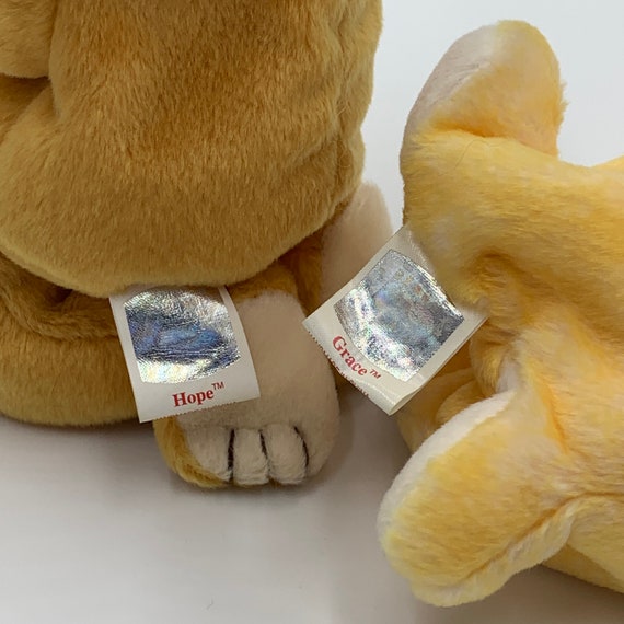 Stuffed Animals & Plushies Ty Beanie Babies Lot Hope Bear and Grace ...