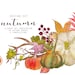 Clipart: "autumn" Hand Painted Watercolor Fall Leaves and Pumpkins, 62 ...