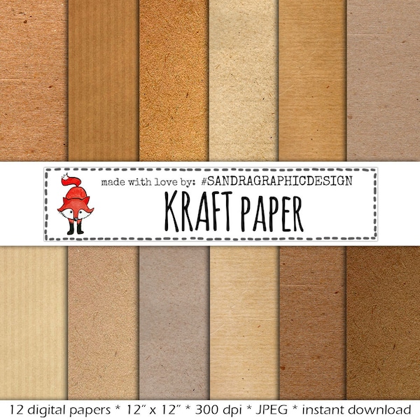 Kraft Paper Cards - Etsy