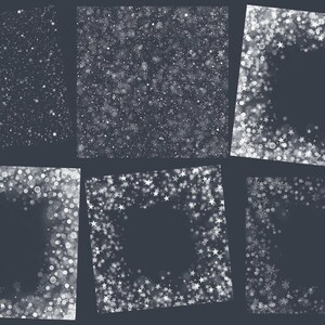 Winter Bokeh Overlay, Digital Overlays for Photo Art, Scrapbook Layouts ...