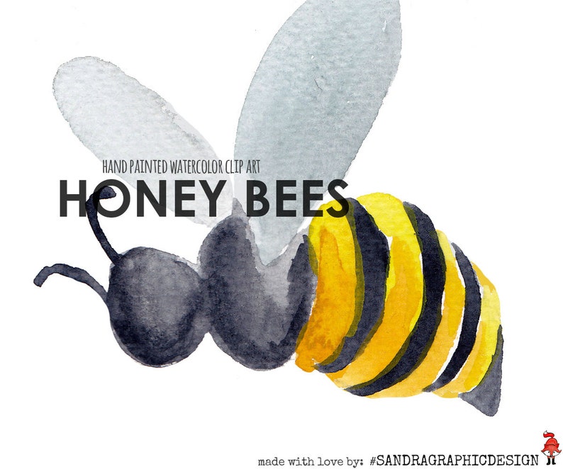 Honey Bee Clip Art, Summer Clipart, Beez, Bee Hive, Nature Clipart ...