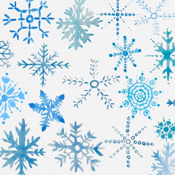 Snow Flake Clip Art - Etsy