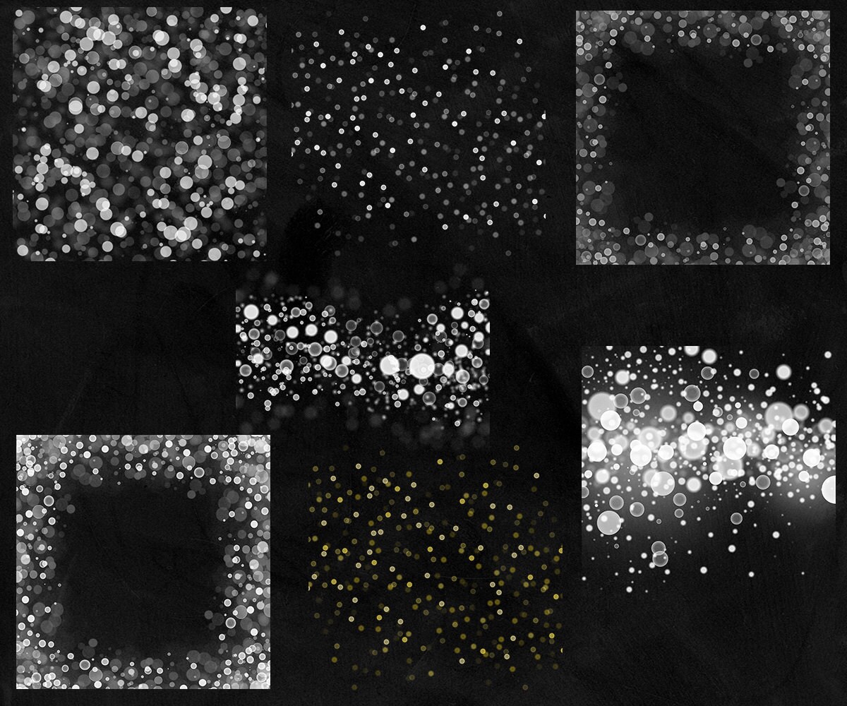 Bokeh Overlay, Digital Overlays for Photo Art, Scrapbook Layouts, Etc ...