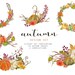 Clipart: "autumn" Hand Painted Watercolor Fall Leaves and Pumpkins, 62 ...