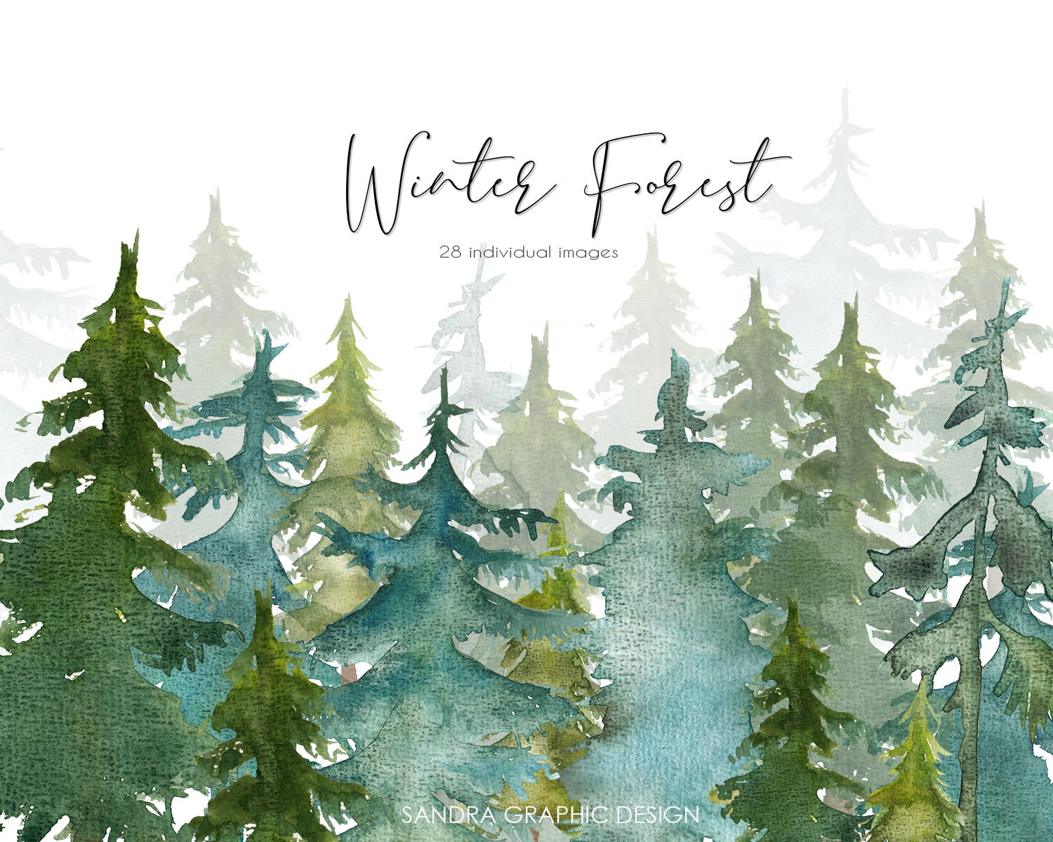 Winter Forest Clip Art