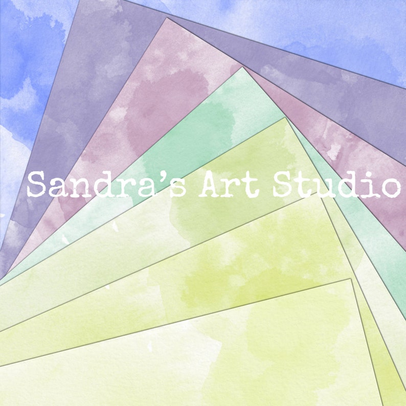 Pastel Watercolor Digital Paper Pack – 20 Soft Watercolor Backgrounds ...
