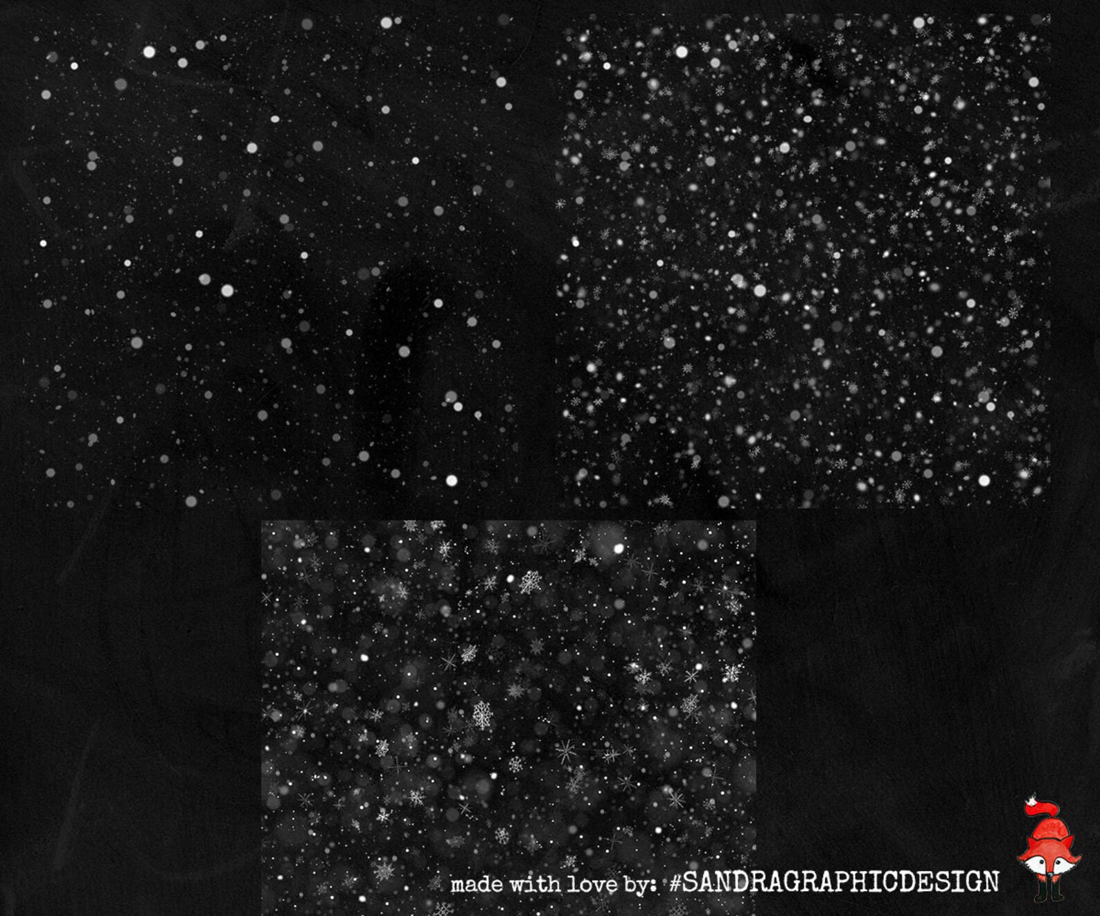 Snow Overlay, Digital Overlays for Photo Art, Scrapbook Layouts, Etc ...
