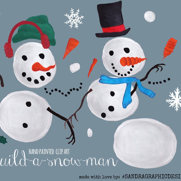 Make Your Own Snowman - Etsy