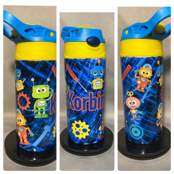 Robot Water Bottle - Etsy