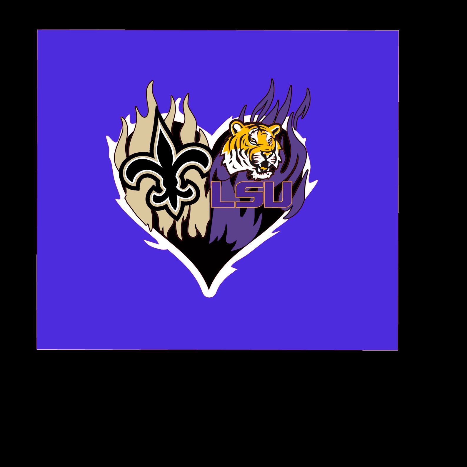 LSU & Saints PNG - Etsy