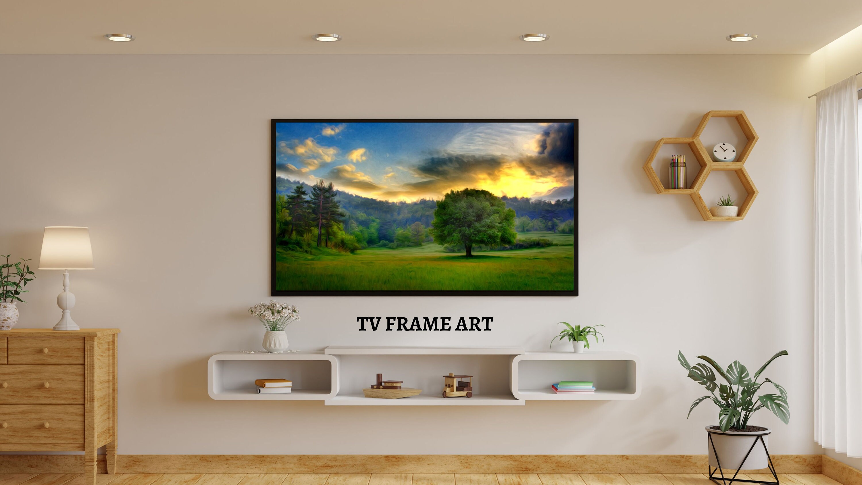 Samsung Frame Tv Oil Painting, Frame TV Art Trees, Digital Download ...