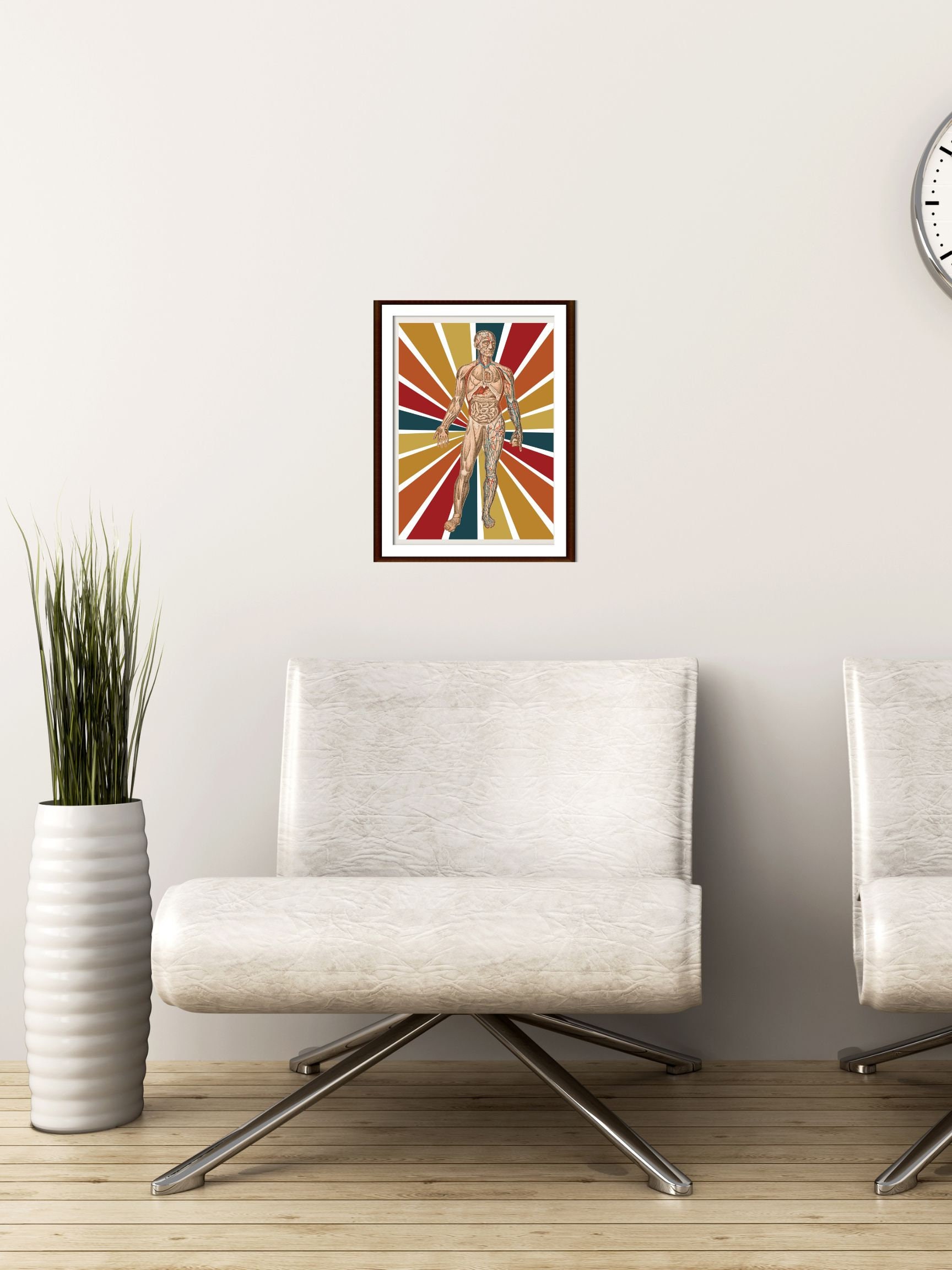Vintage Anatomy Poster -printed-massage Therapy Decor, LMT, Massage ...