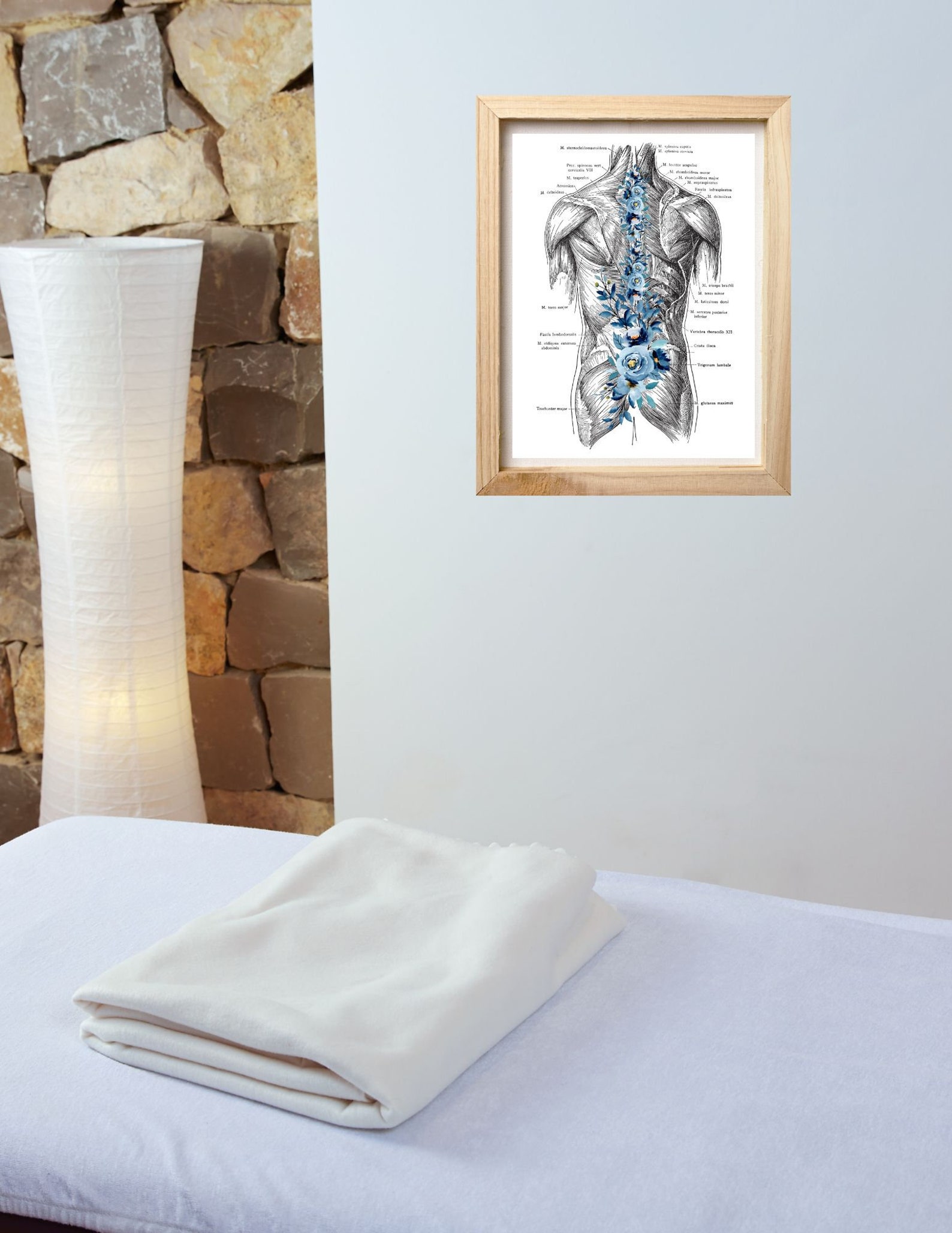 Muscular System Art -massage Therapy Decor, LMT, Massage Therapist, RMT ...