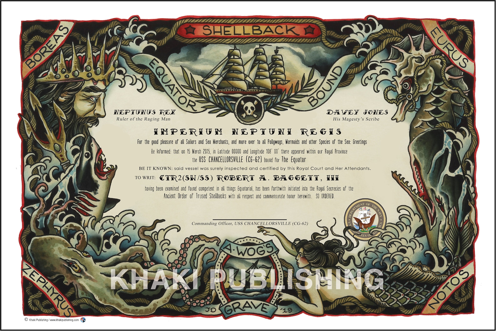 Shellback Certificate - Etsy