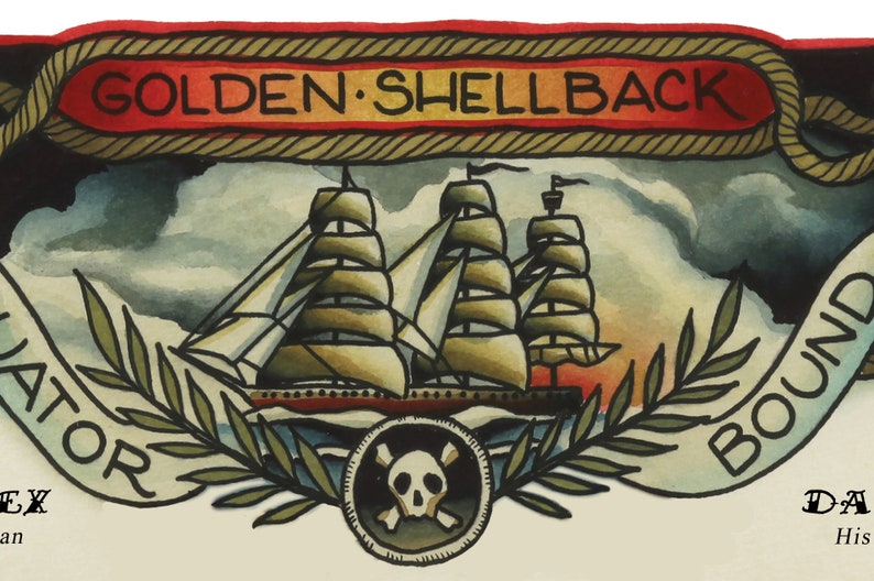 Shellback Certificate - Etsy